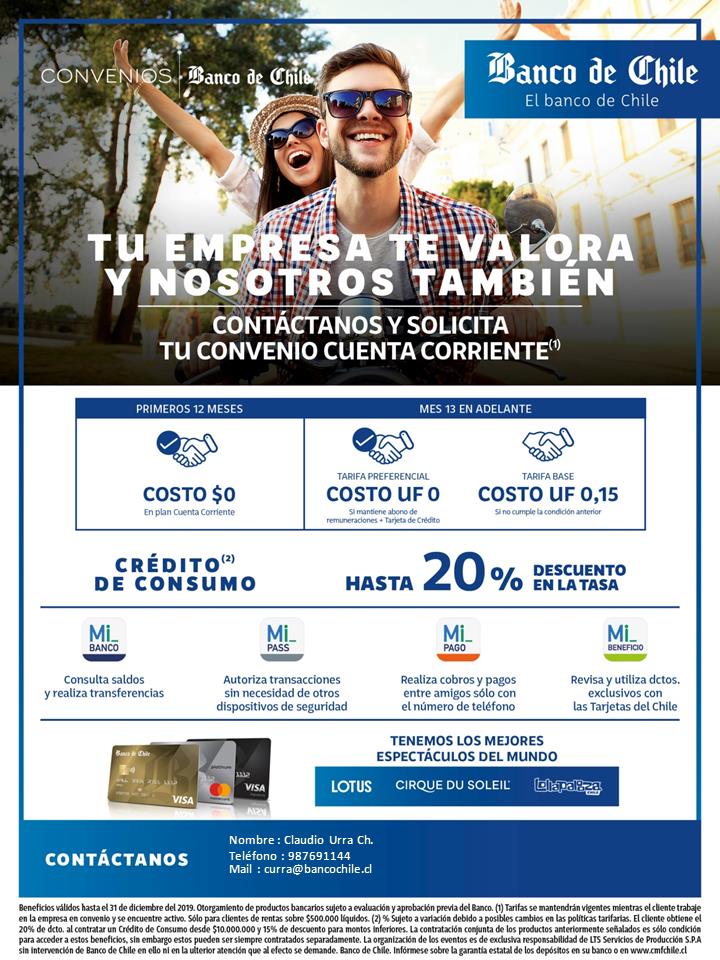 Banco de Chile - Apoyo al personal administrativo y académico